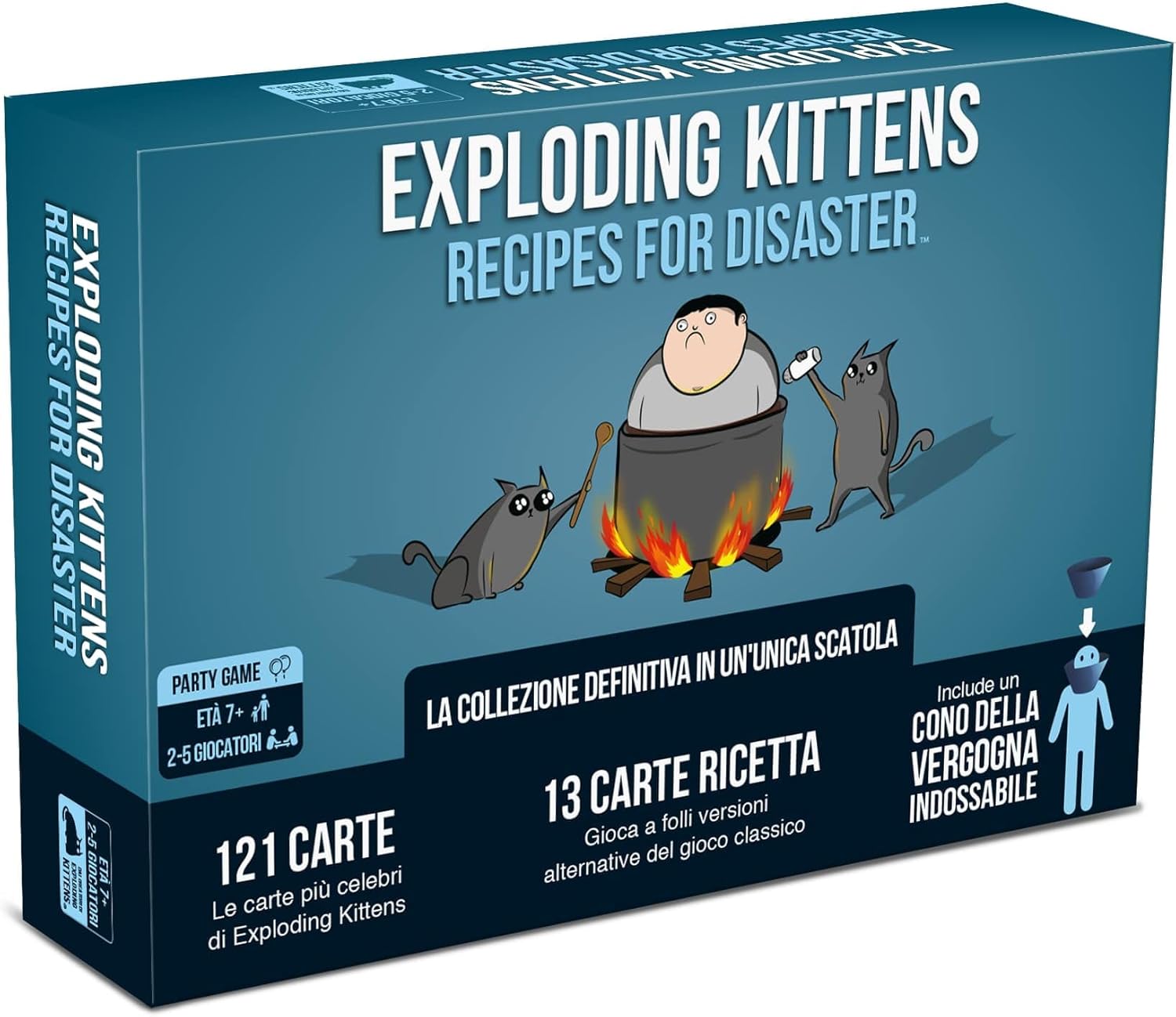 Exploding Kittens - Recipes for Disaster, gioco da tavolo, party game, 2-5 giocatori, a partire ...