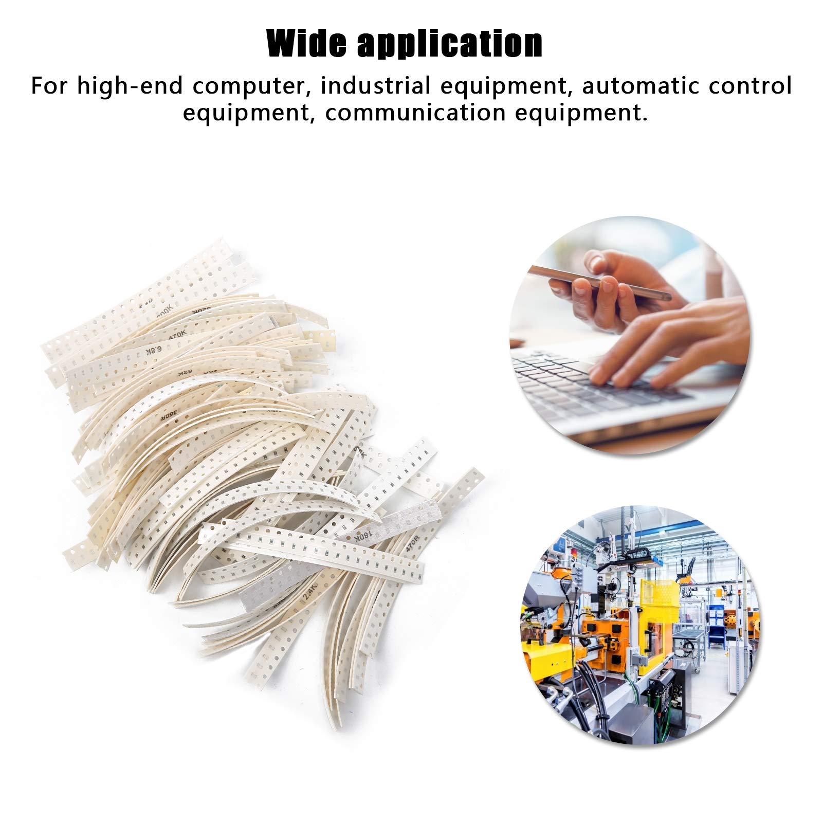 Colored Resistors 1800Pcs 0603 1% SMD SMT Resistor 10R 1M Range 90 ...