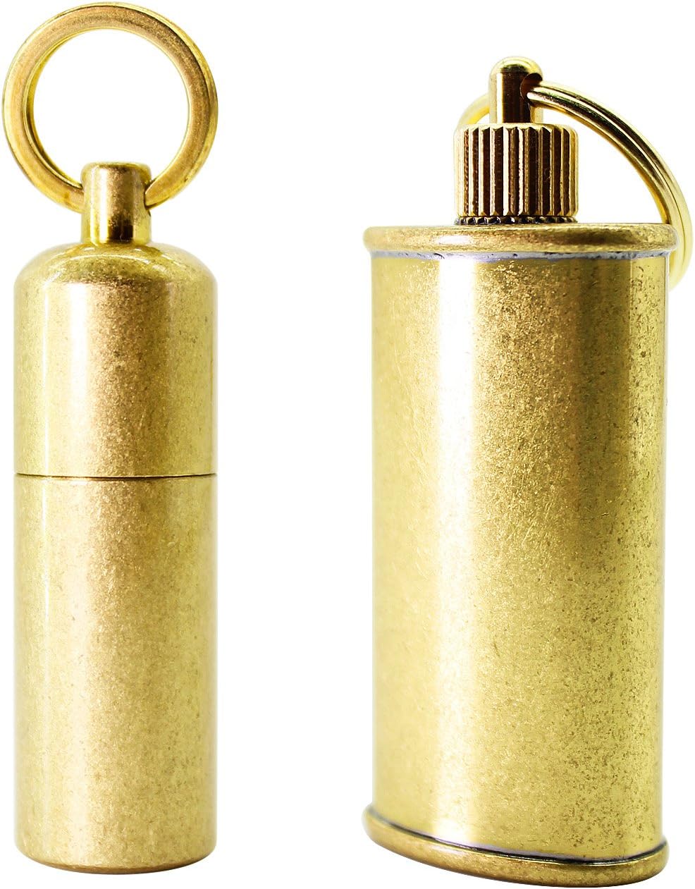 Amazon.com: PPFISH Mini Brass lighter - EDC Peanut Lighter Keychain ...
