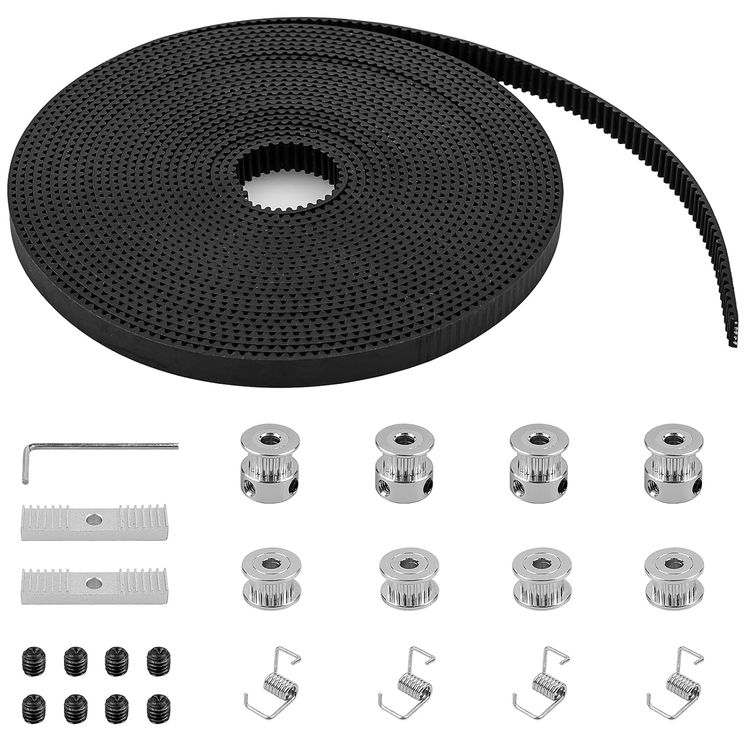 Esakoya 5M GT2 Timing Belt 6mm Width, 4pcs 20 Teeth 5mm Bore Belt ...