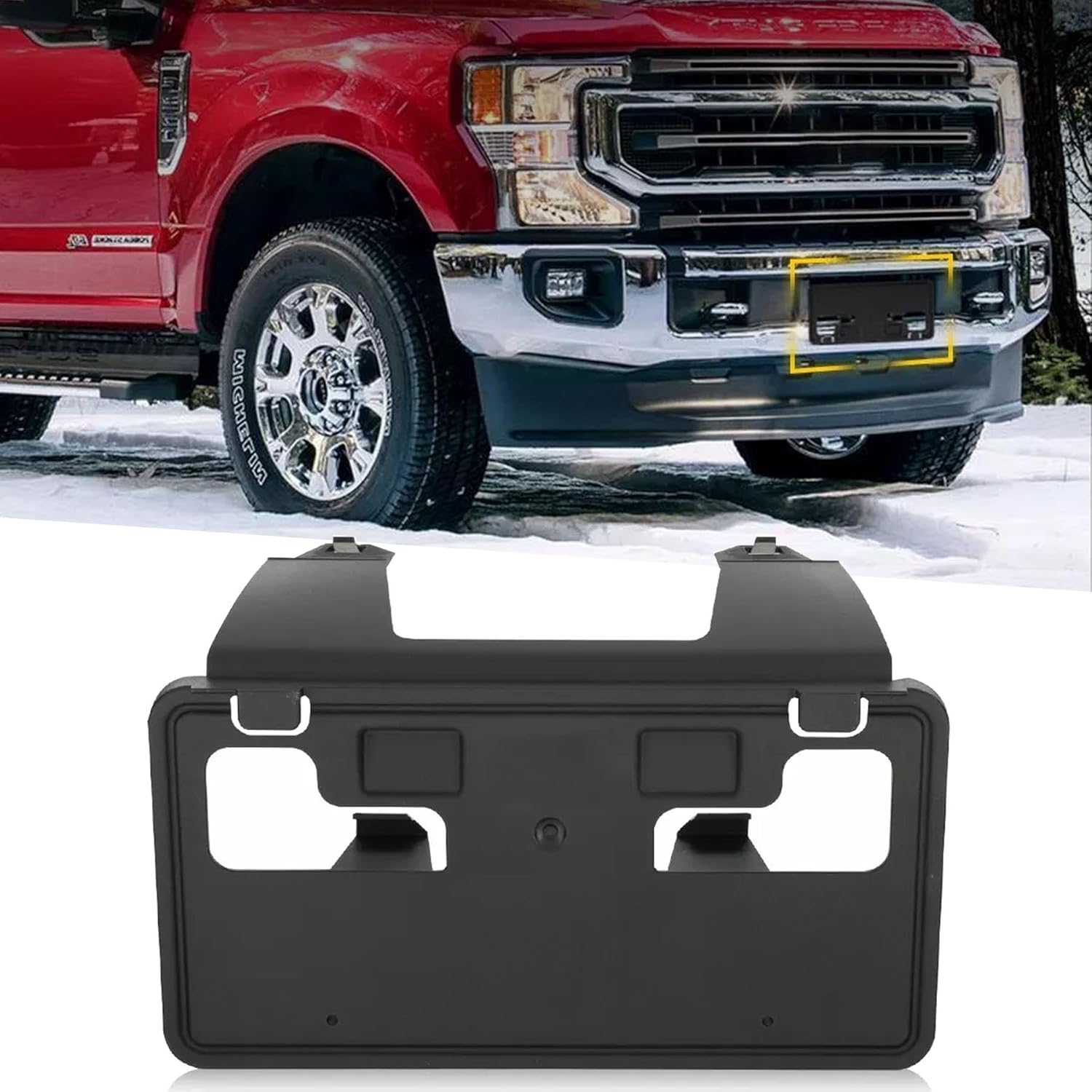 Amazon.com: LHCDQSKCW Front Bumper License Plate Frame Bracket ...
