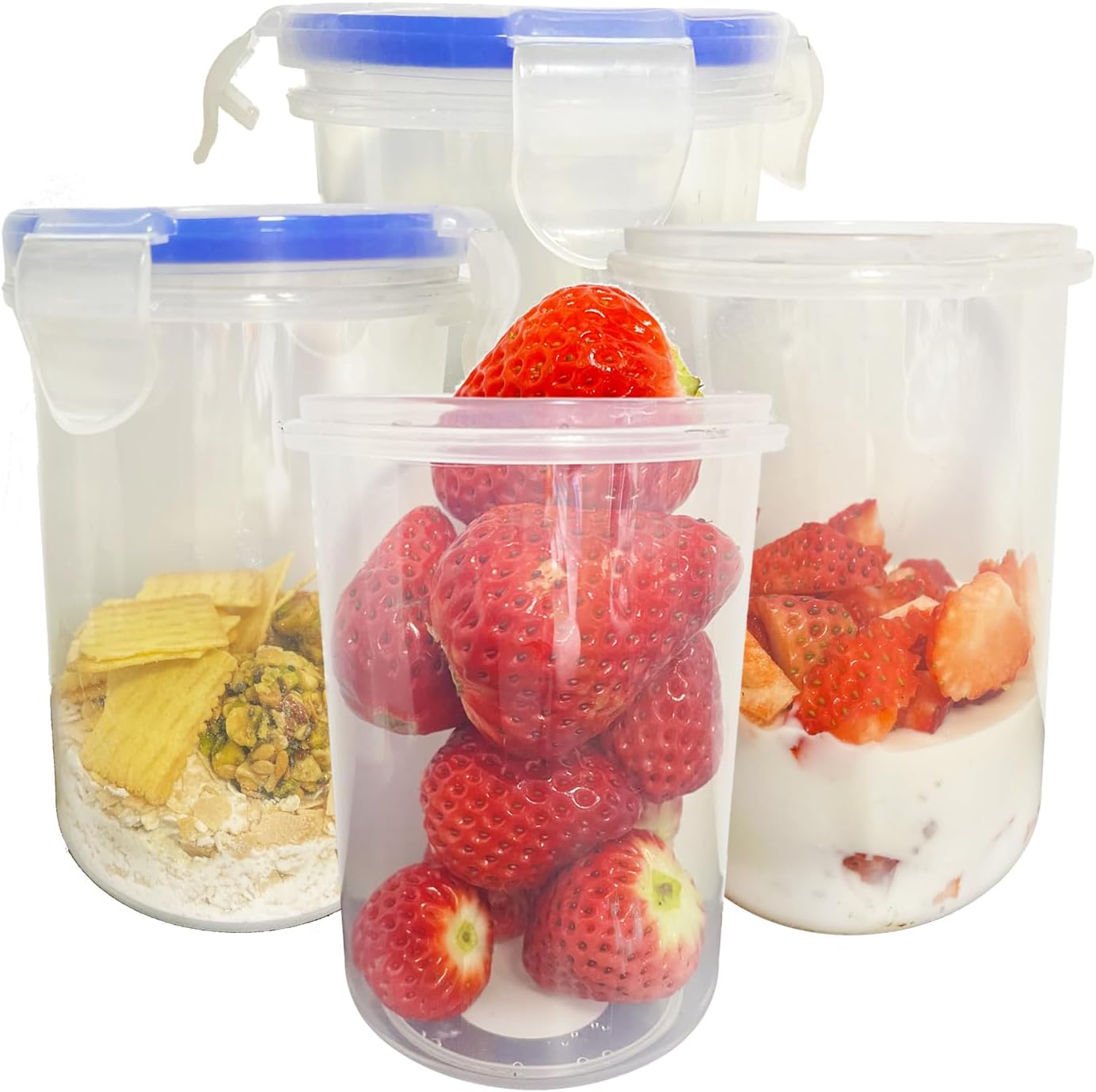 Amazon.com: Overnight Oats Container with Lids, 16oz Leak Proof Oats ...