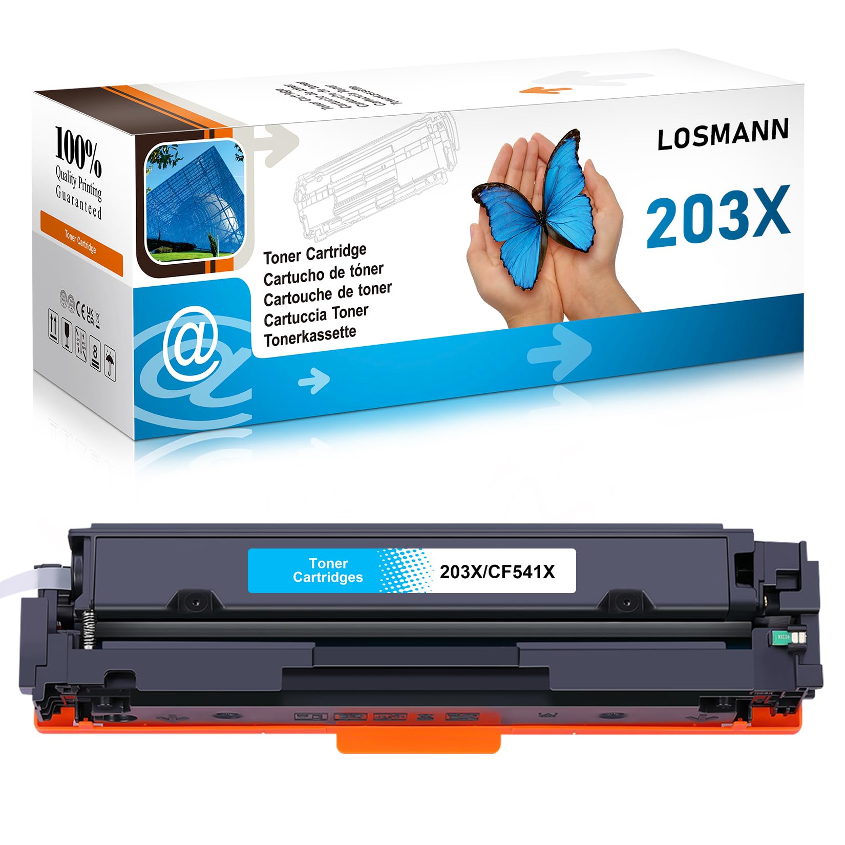 LOSMANN 203X Toner Compatible with HP 203X CF541X 203A CF541A for HP ...