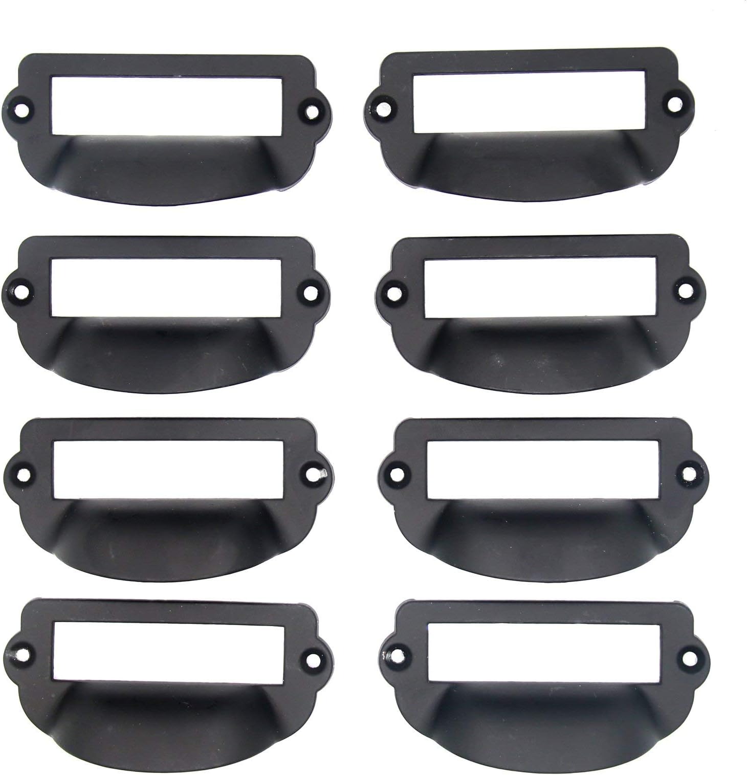 uxcell Label Holder Pull Handles, Vintage Zinc Alloy Label Frame Drawer ...
