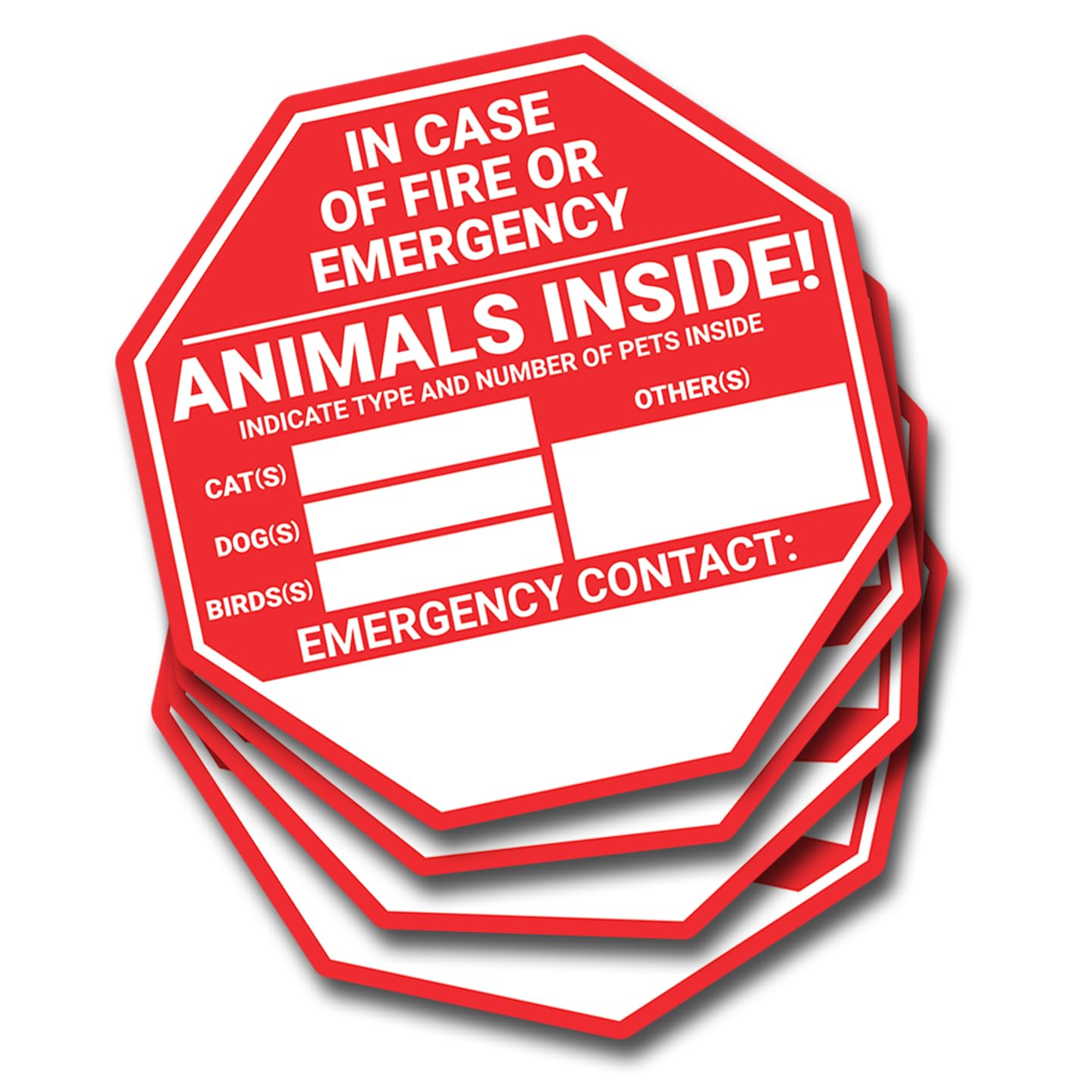 Amazon.com: Pet Rescue Sticker Fire Safety - 4 Pack of Window Door ...