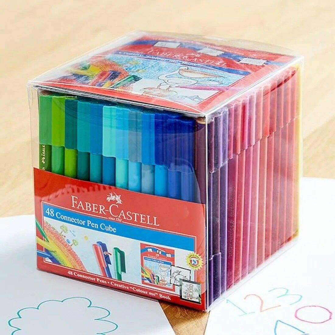 Faber Castell 48 Pack Texters Connector Pens Art Drawing Texta ...