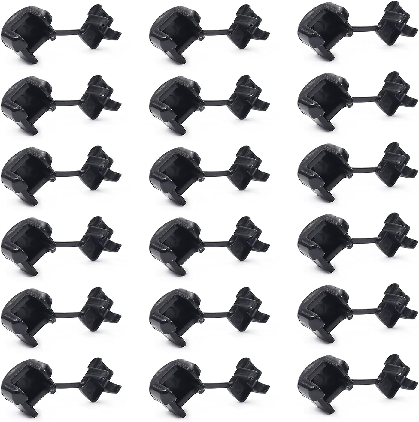 Fielect 100Pcs Round Cable Wire Strain Relief Bush Grommet Round Strain ...