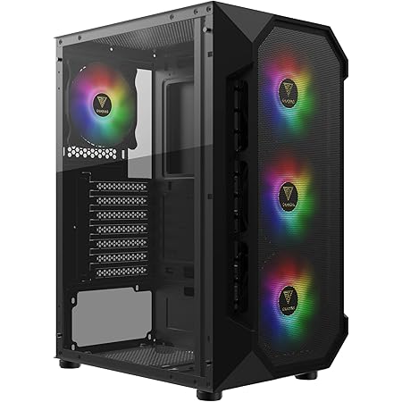 Amazon.com: GAMDIAS ATX Mid Tower Gaming Computer PC Case with Side ...
