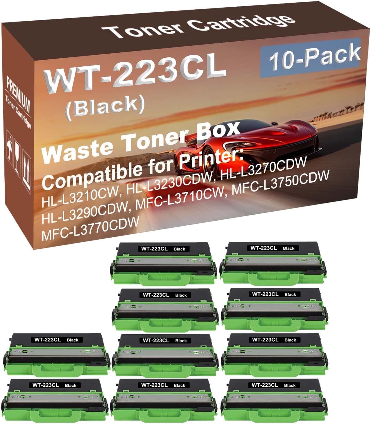 Amazon.com: 10-Pack Compatible High Yield MFC-L3750CDW, MFC-L3770CDW ...