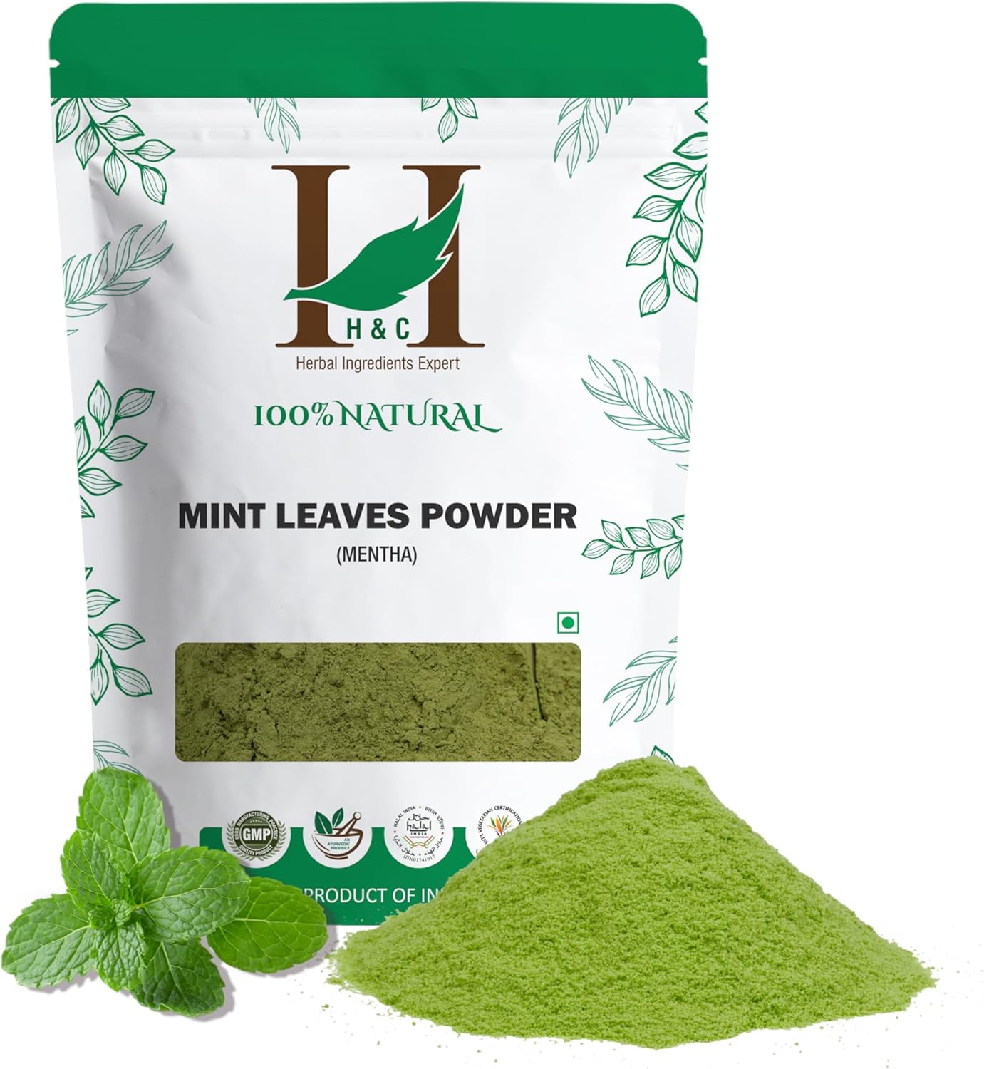 Amazon.com: H&C HERBAL INGREDIENTS EXPERT H&C Mint Leaves Powder ...