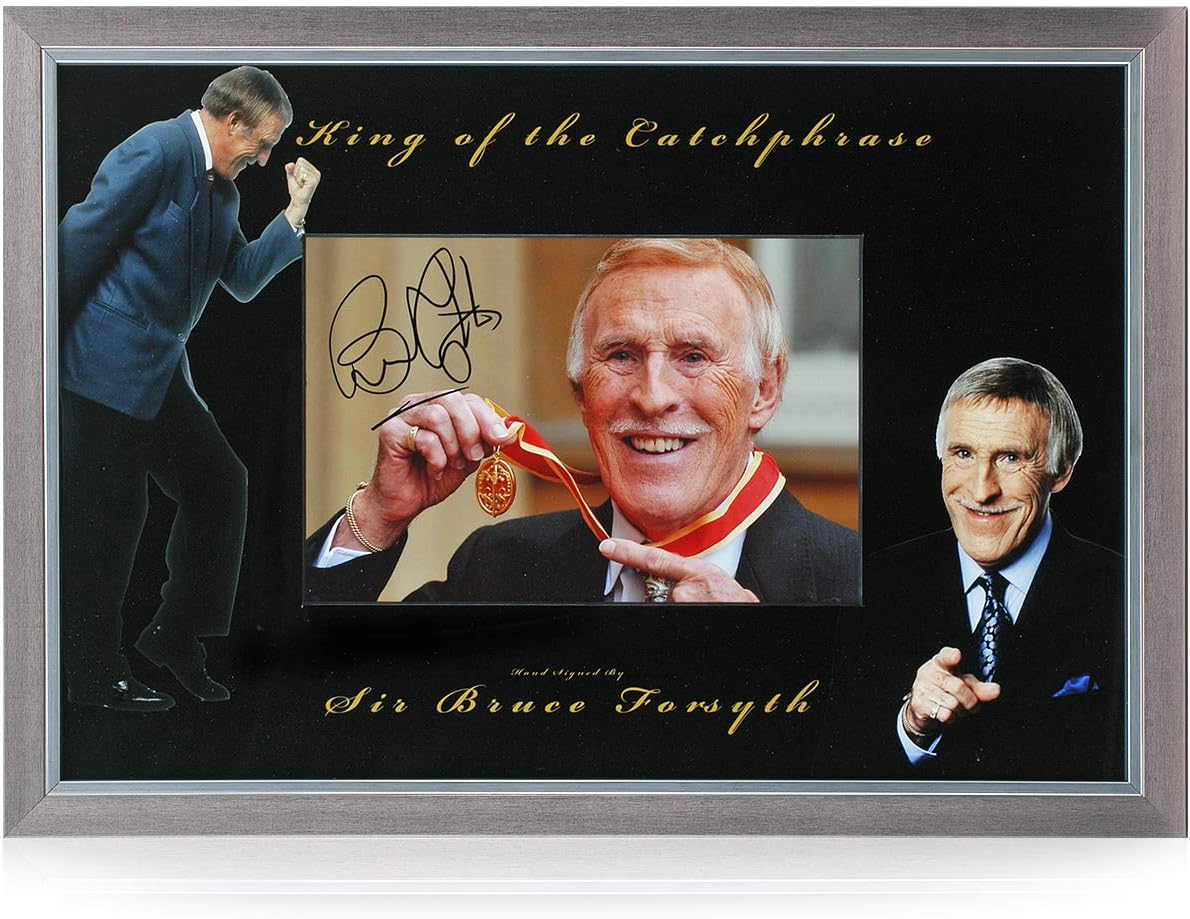 Amazon.com: Sir Bruce Forsyth Hand Signed Presentation AFTAL COA ...