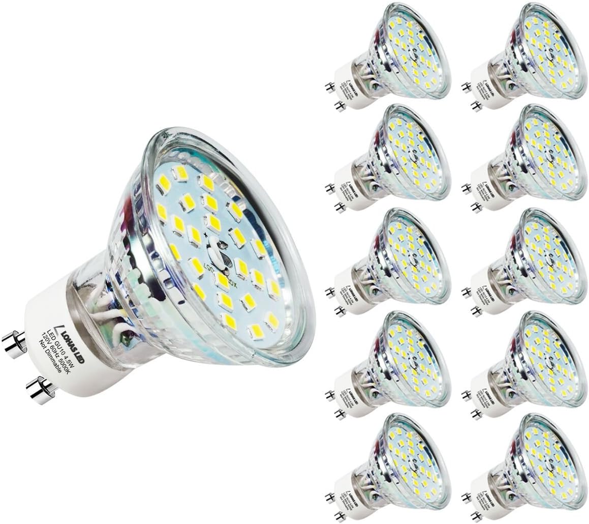 LOHAS GU10 LED Track Lighting, MR16 LED Light Bulb, 60W Halogen Bulbs ...