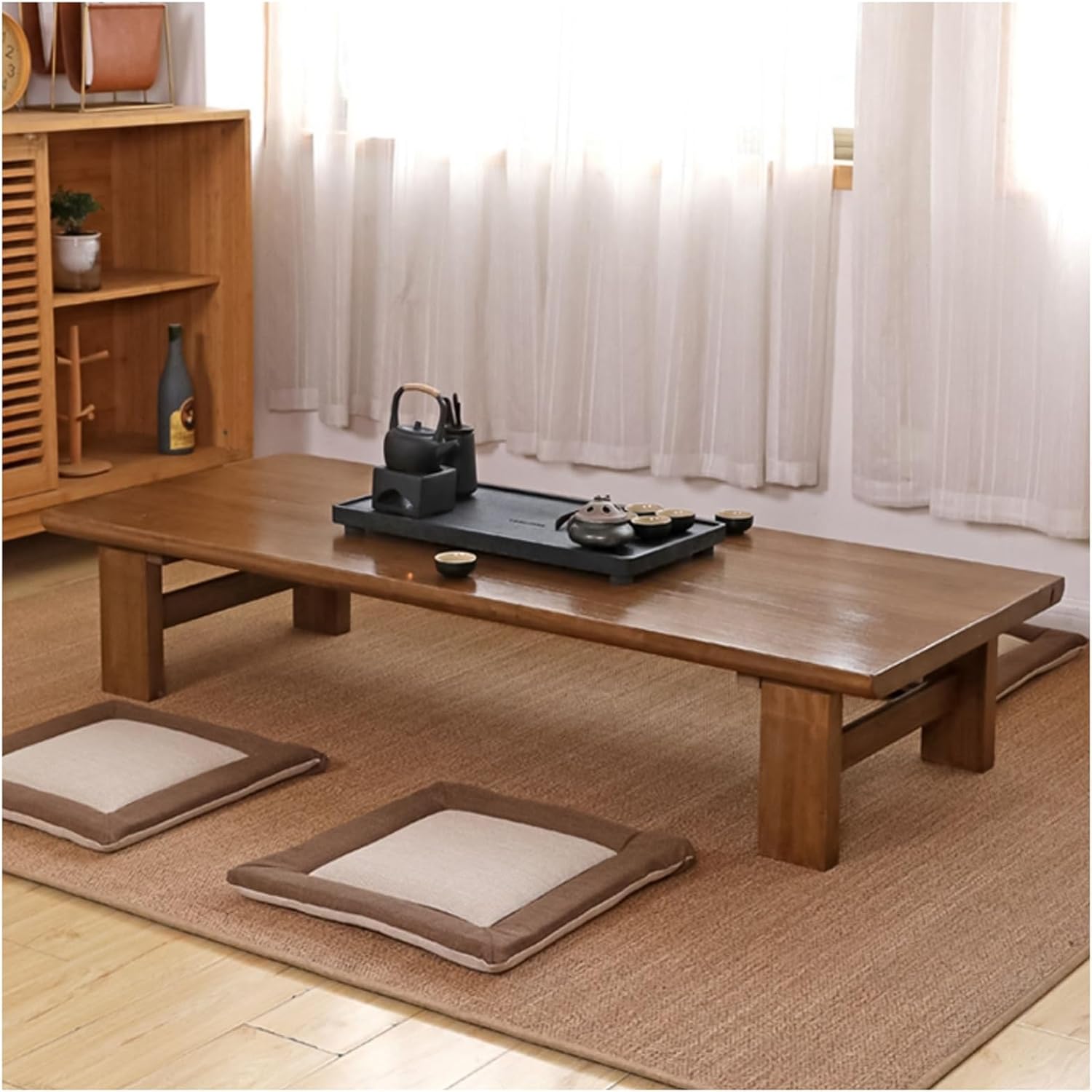 47in Japanese Floor Table, Vintage Tea Table Low Table,Rectangular ...