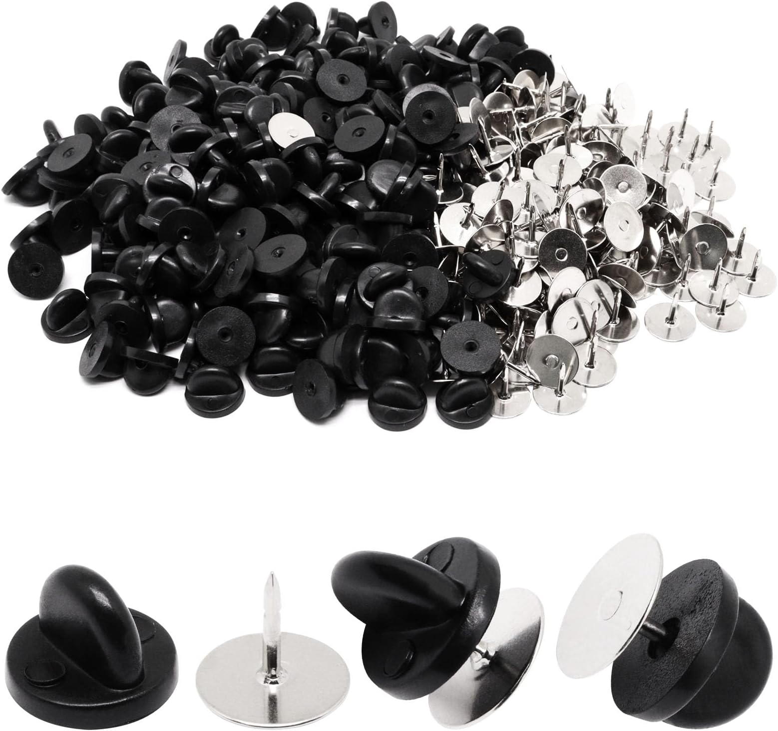 Amazon.com: YuGtcen 130 Set Pin Backs, Blank Pins Scatter Butterfly ...