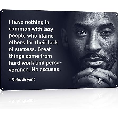 Amazon.com: Kobe Bryant Poster Quote Black History Month Posters Los ...