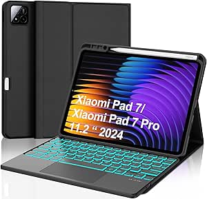 Amazon.com: Keyboard Case for Xiaomi Pad 7/ Pad 7 Pro 11.2 Inch, 7 ...