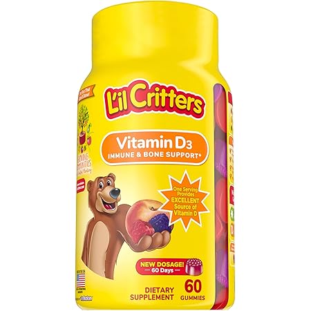 Amazon.com: Lil Critters L'il Critters Vitamin D3 Bone Support Natural ...