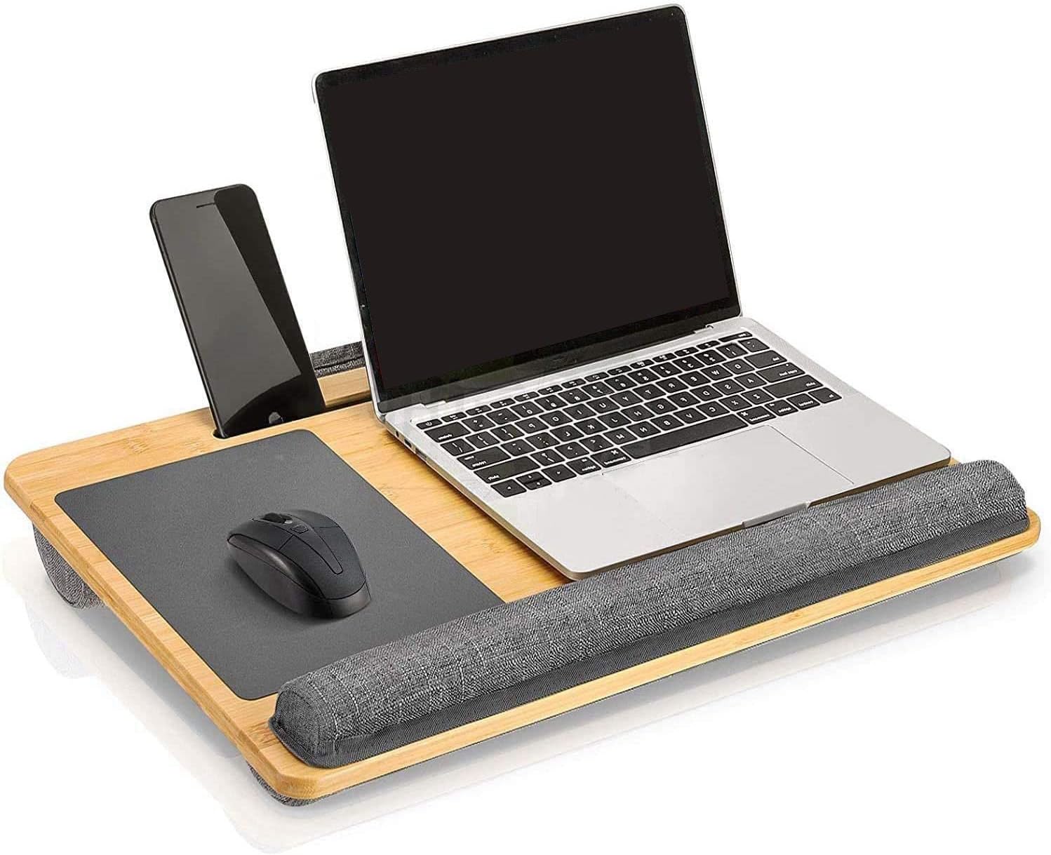 Amazon.com: ALEEIK Lap Desk, Fits up to 17 inches Laptop Desk Built in ...