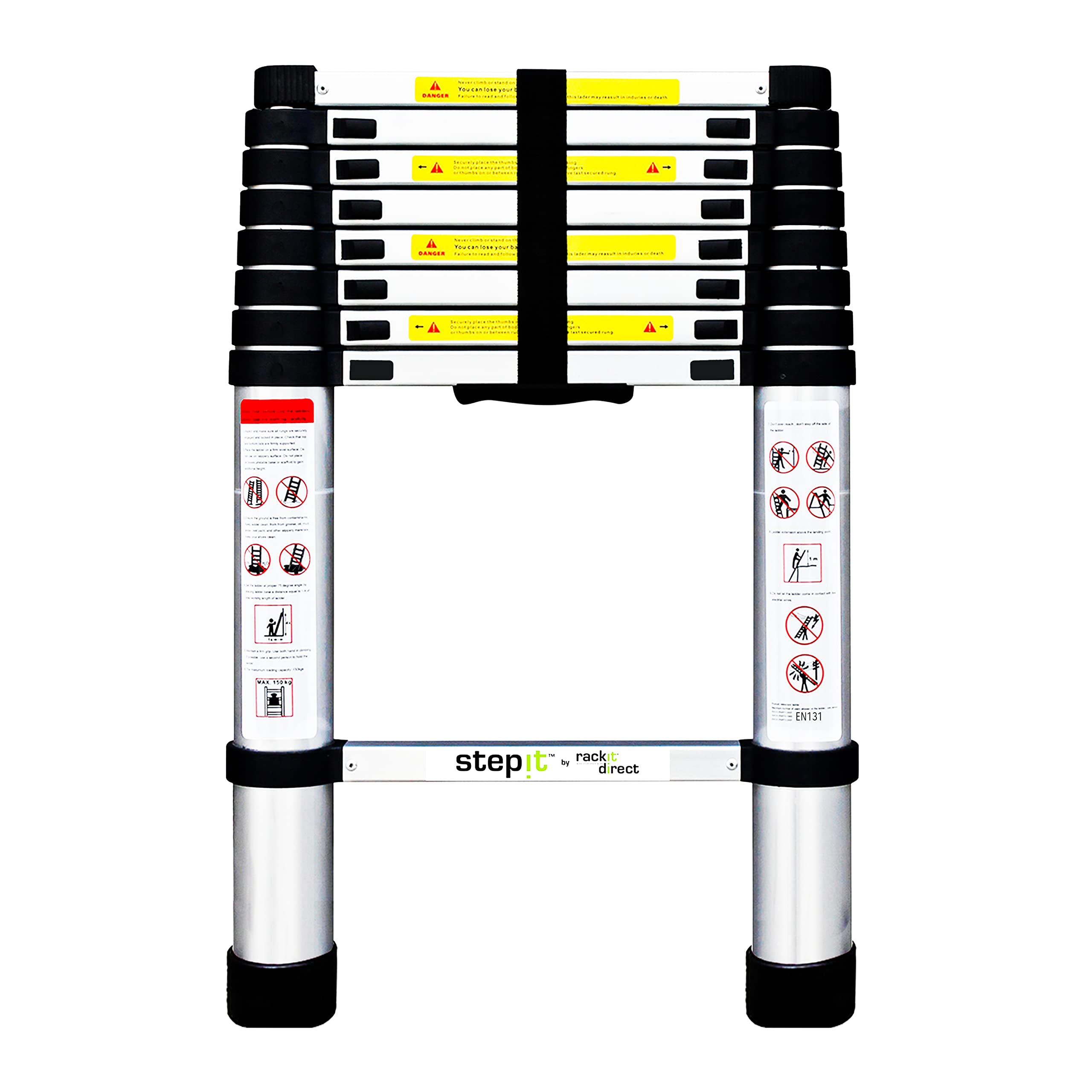 Step It 2 6m Aluminium Telescopic Ladder Extendable Ladder Multi ...