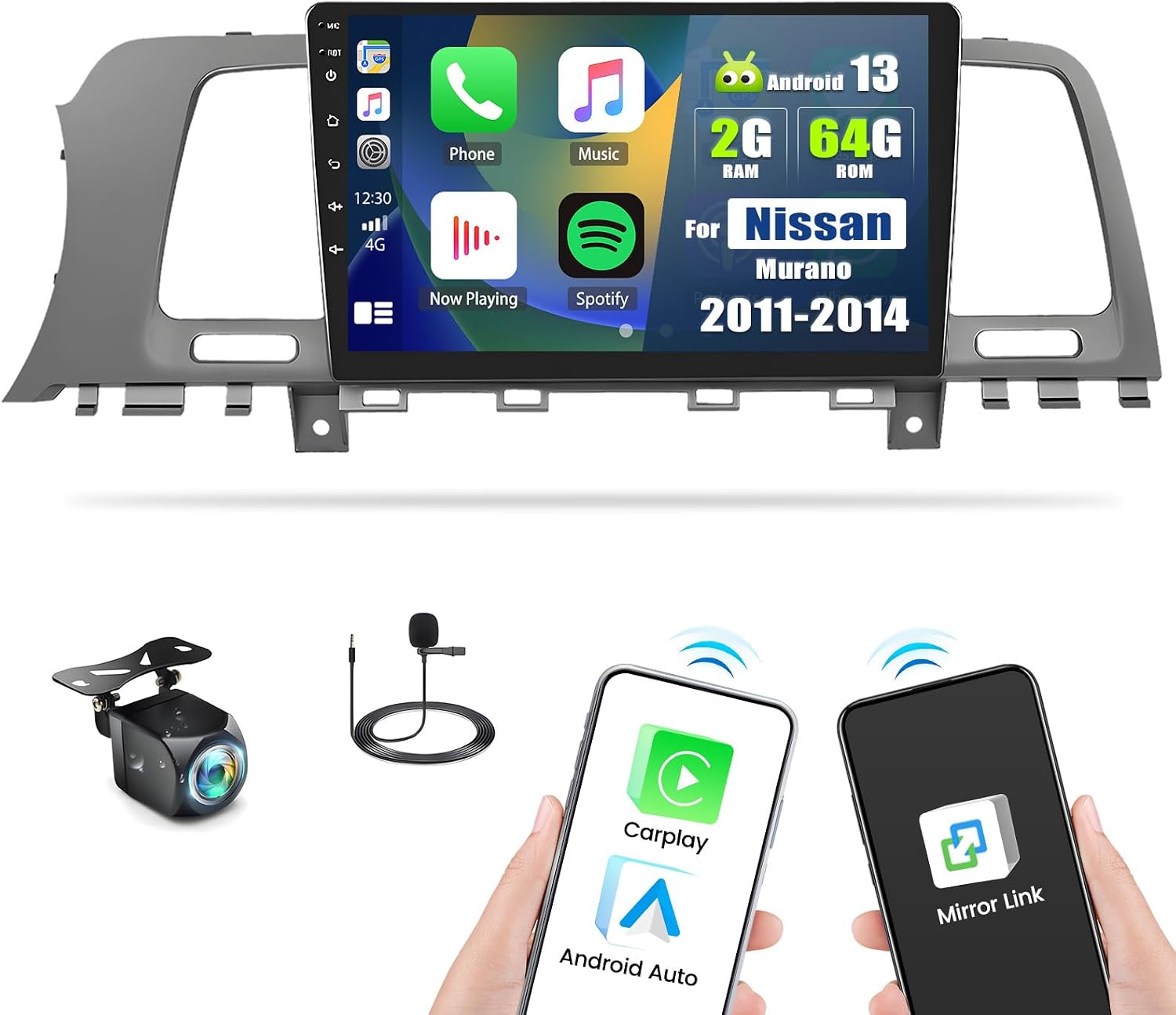 Amazon.com: 2G+64G Android 13 Car Stereo for Nissan Murano 2011 2012 ...
