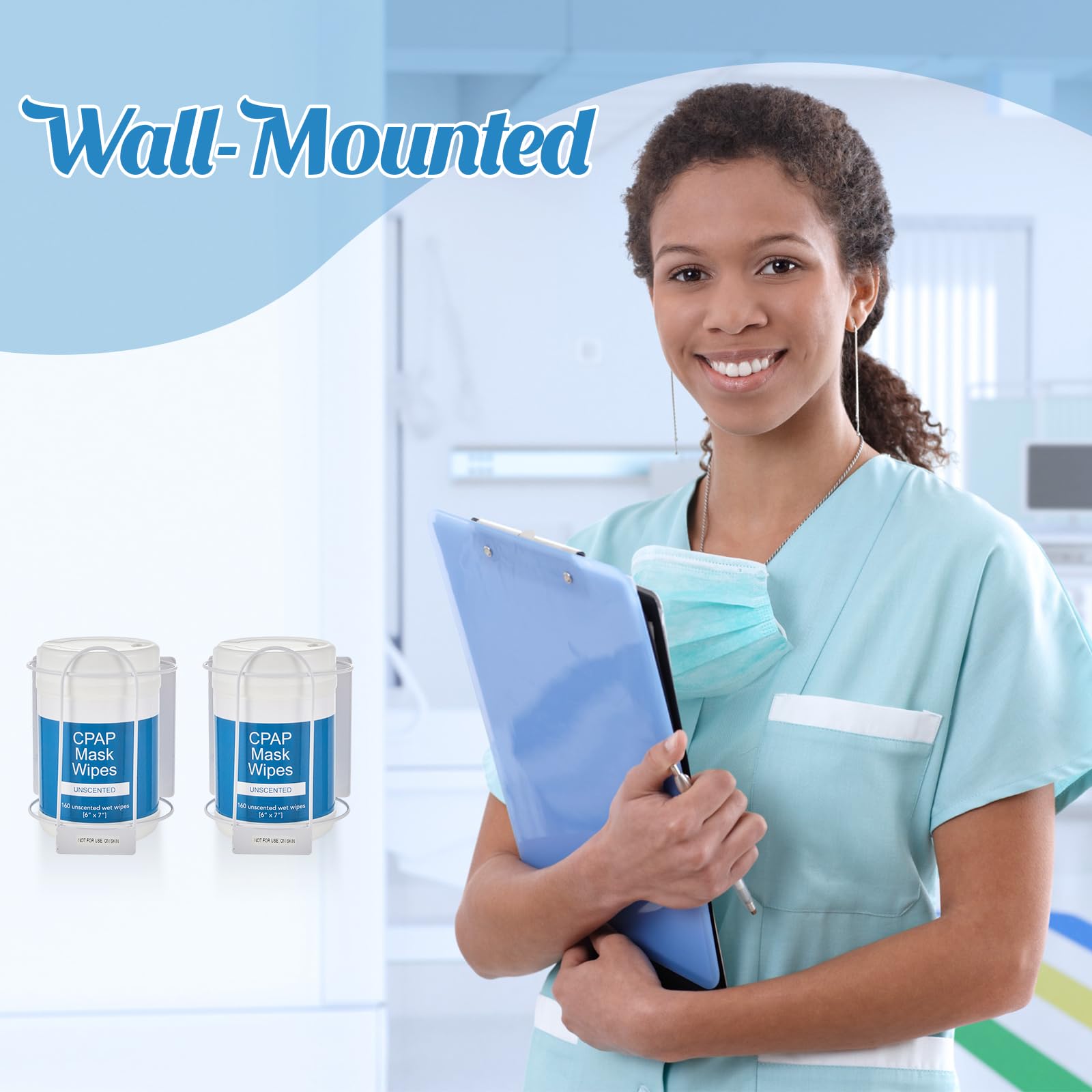 Snapklik.com : 6 Pcs Wall Bracket For Wipes Hospital Heavy Duty Holder ...