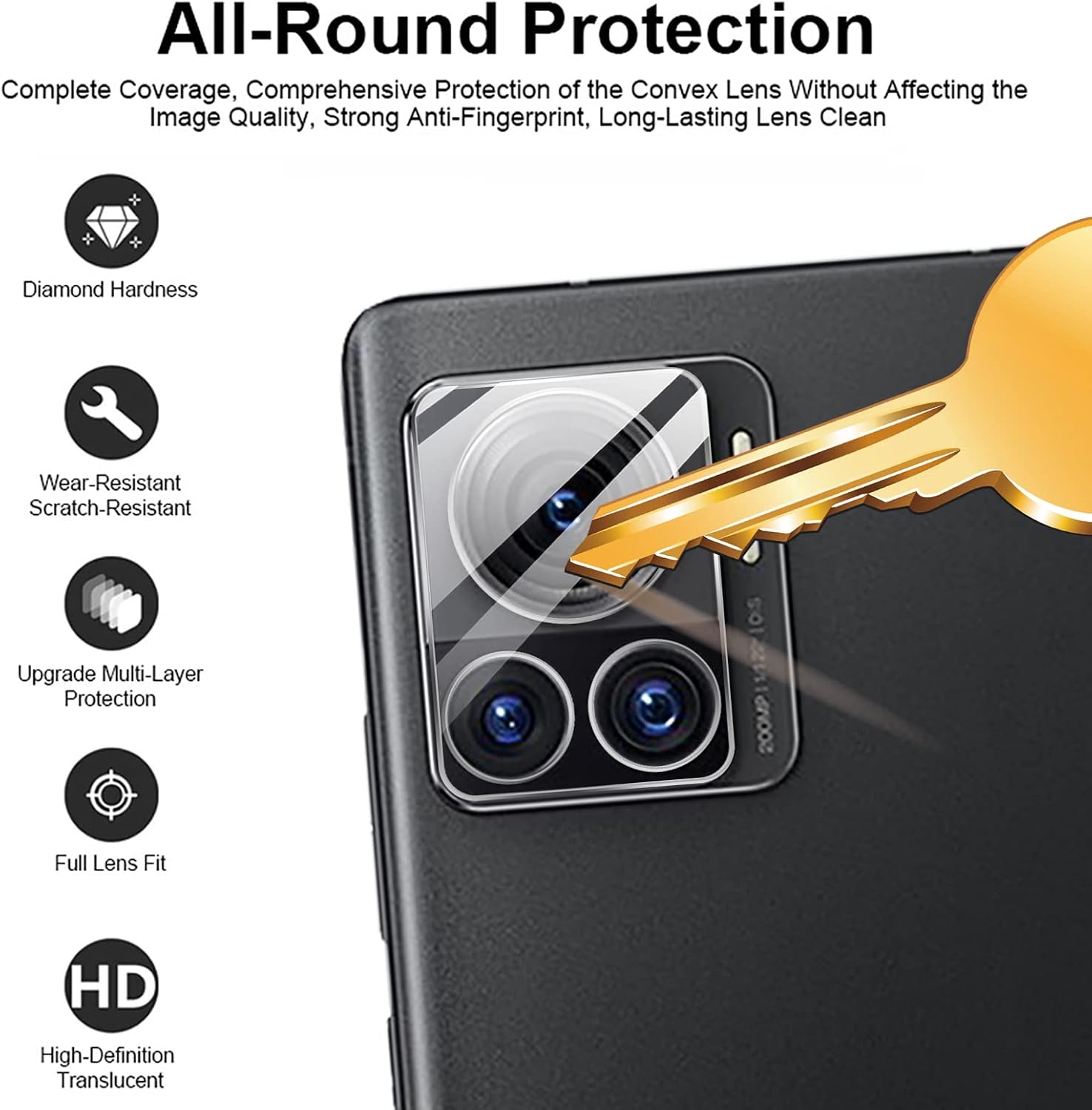 GIOPUEY [Full Protection Camera Lens Protector Compatible with Motorola ...