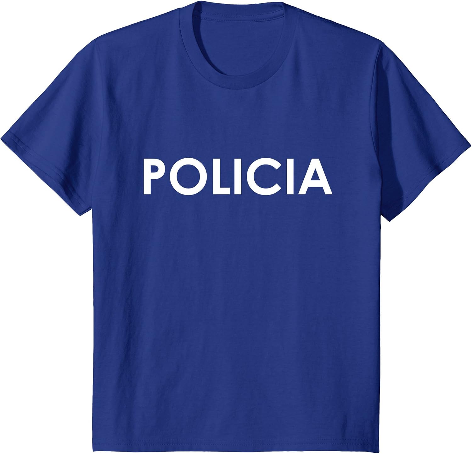 Amazon.com: Policia Halloween Costume T-Shirt Police In Spanish ...
