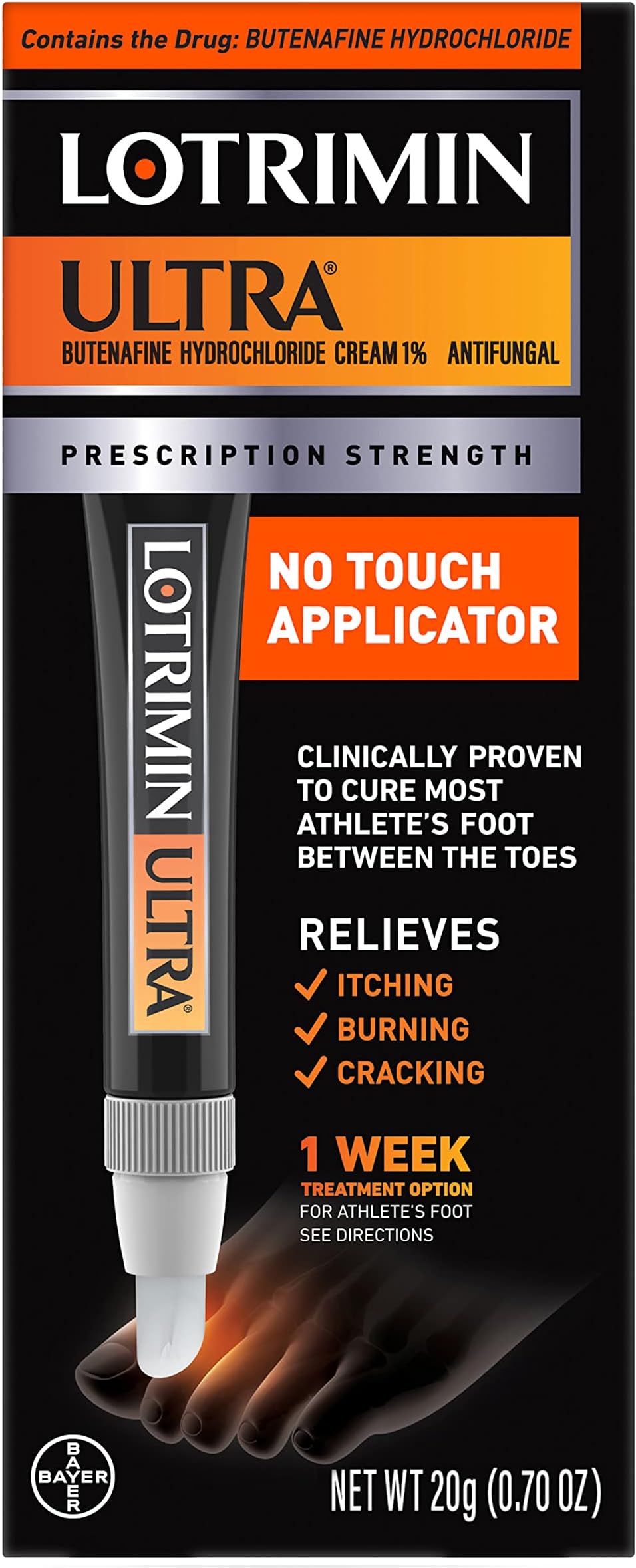 Amazon.com: Lotrimin Ultra with No Touch Applicator,1 Week Athlete's ...