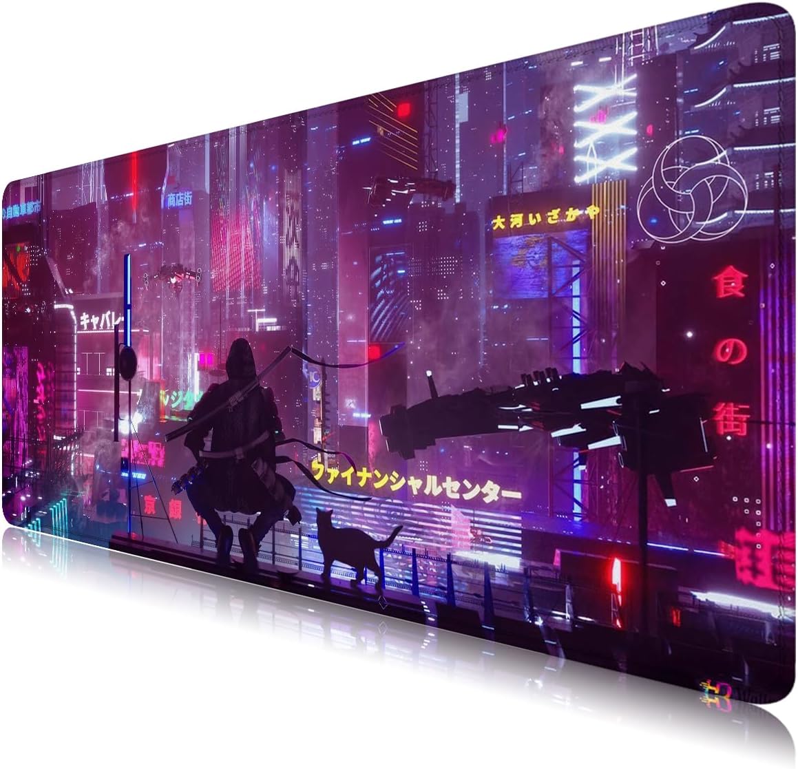 Amazon.com: Amrgik Purple Gaming Mouse Red Desk Mat Anime Large Mouse ...