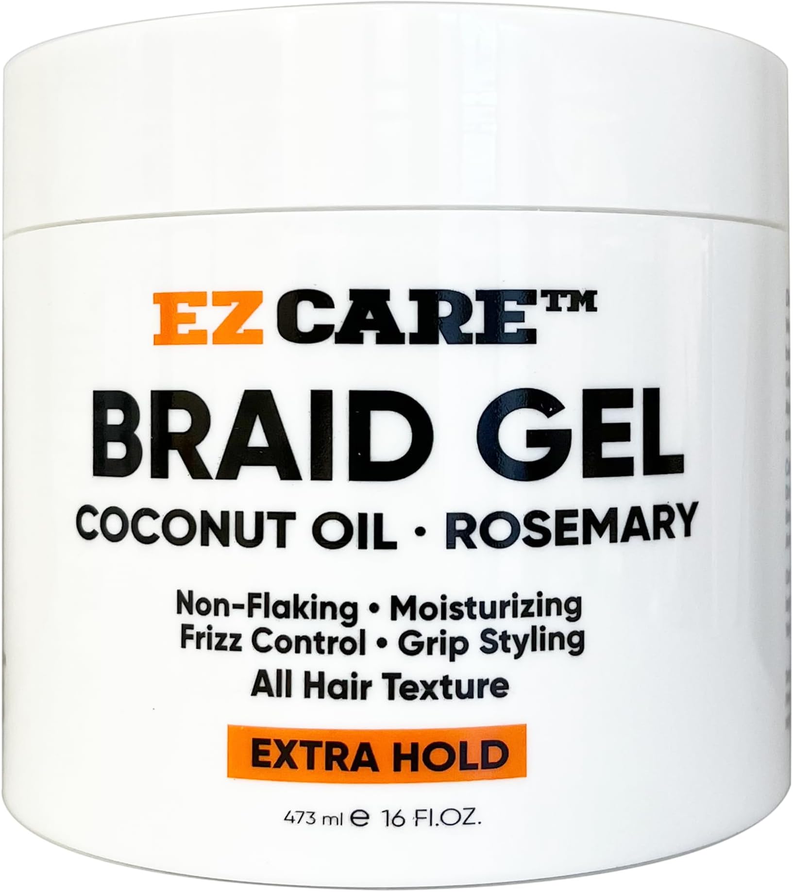 Amazon.com : EZCARE Braid Gel Coconut Oil/Rosemary/Non-Flaking ...