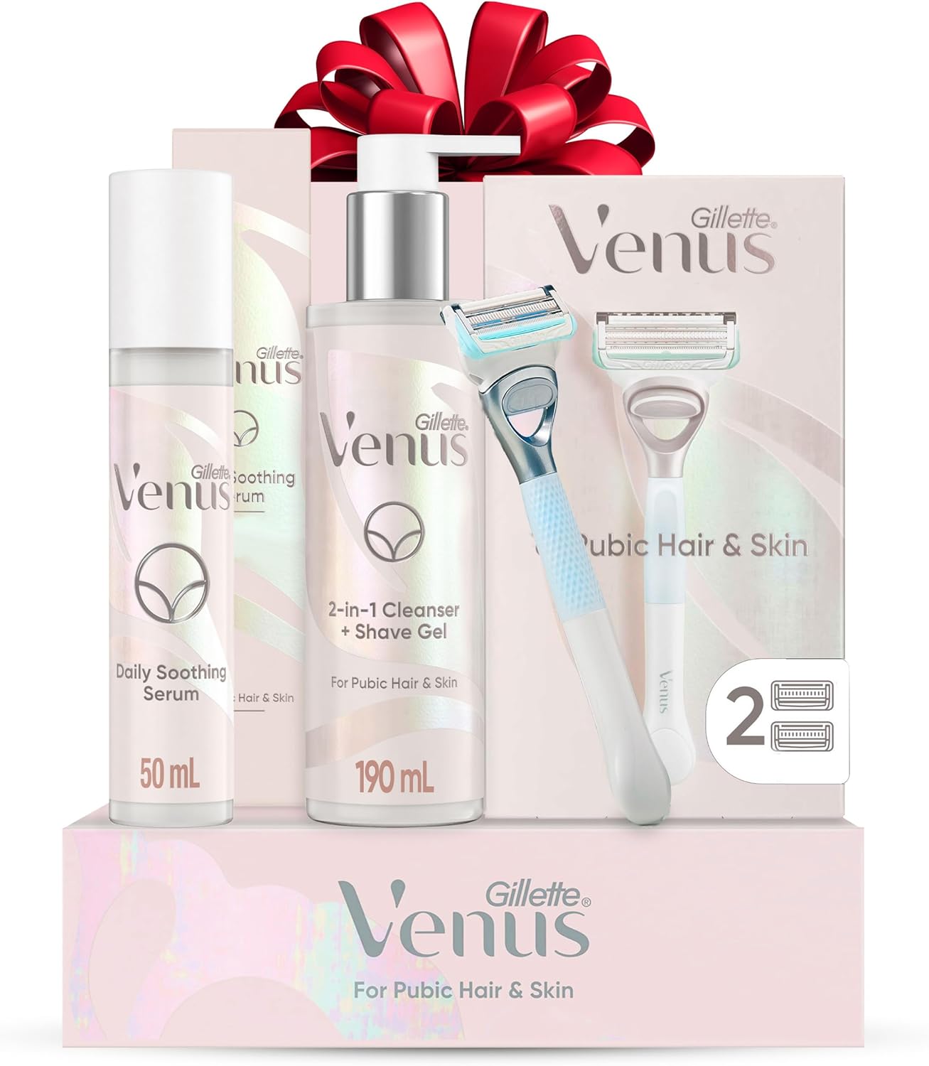 Gillette Venus Pubic Hair And Skin Womens Shaving Kit, 1 Venus Handle ...