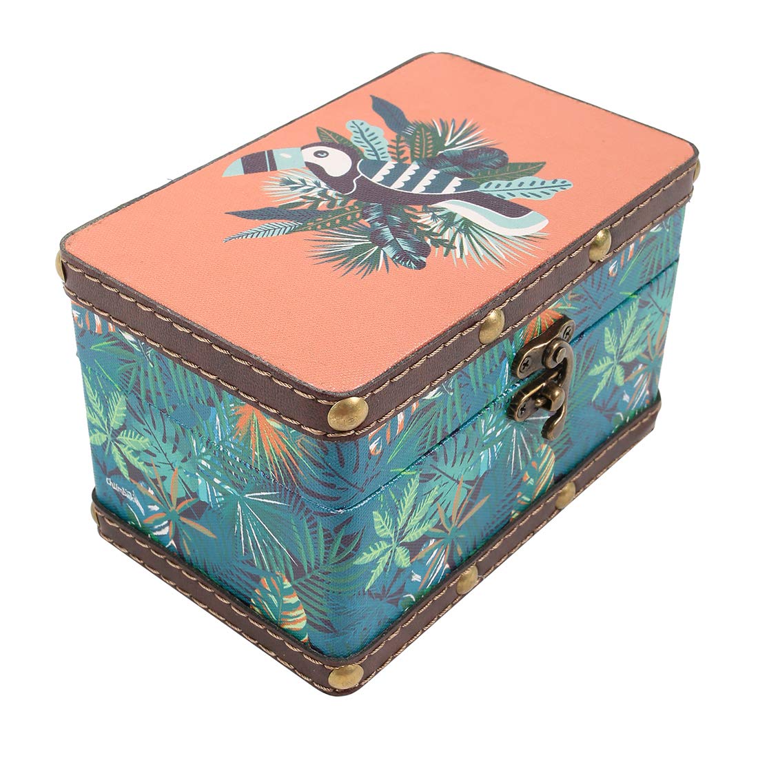 Buy Chumbak Storage Boxes (Green, Tropical Jungle, Engineered Wood ...