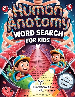 Human Anatomy Word Search for Kids Ages 6–8: Fun & Educational Human ...