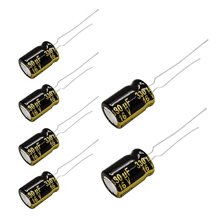 6 pcs Panasonic FM Series Capacitors 16V 330uf Low Impedance : Amazon ...
