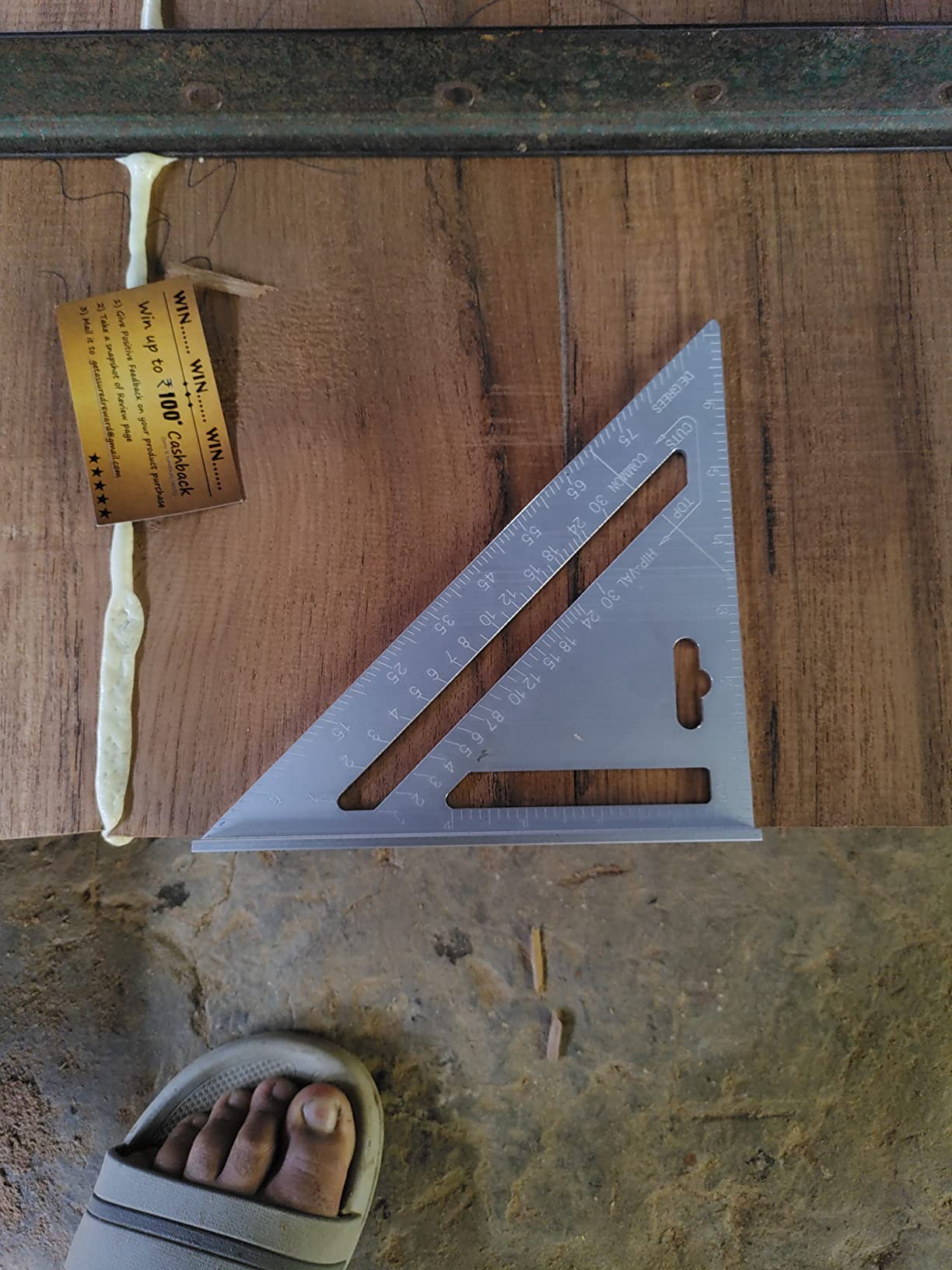 Afrodite Aluminum Alloy Double Side 90 degree Right Angle Triangle ...