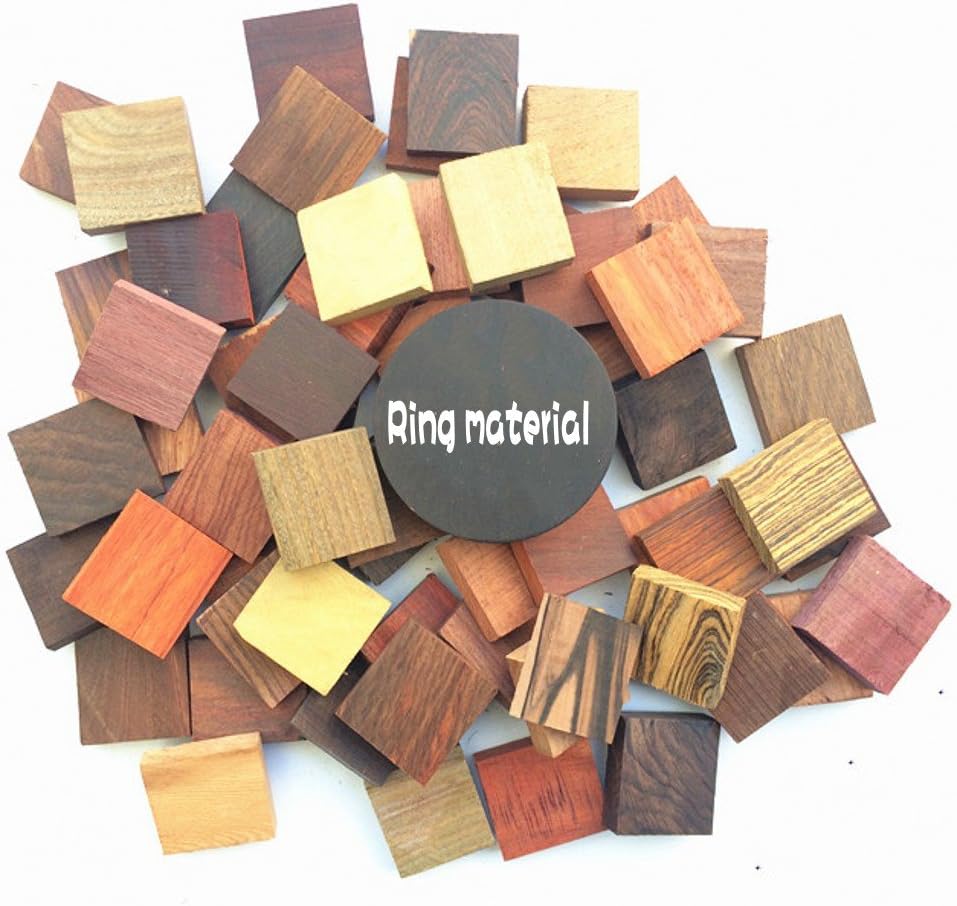 Amazon.com: CORHAD 24pcs Ring Wood Stabilized Wood Ring Blanks Wood ...