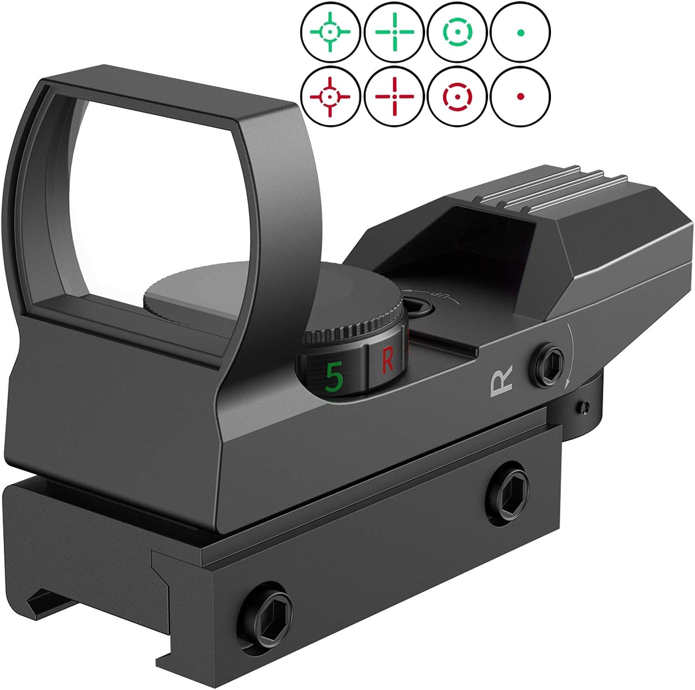 JASHKE Red Dot Sight 4 Styles Reticles Red & Green Reflex SightS Rifle Scope – BigaMart
