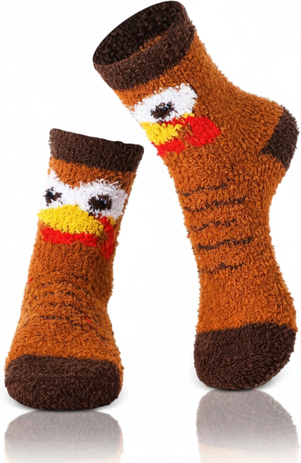 Amazon.com: Yearntown Thanksgiving Turkey Fuzzy Socks Fluffy Cozy ...