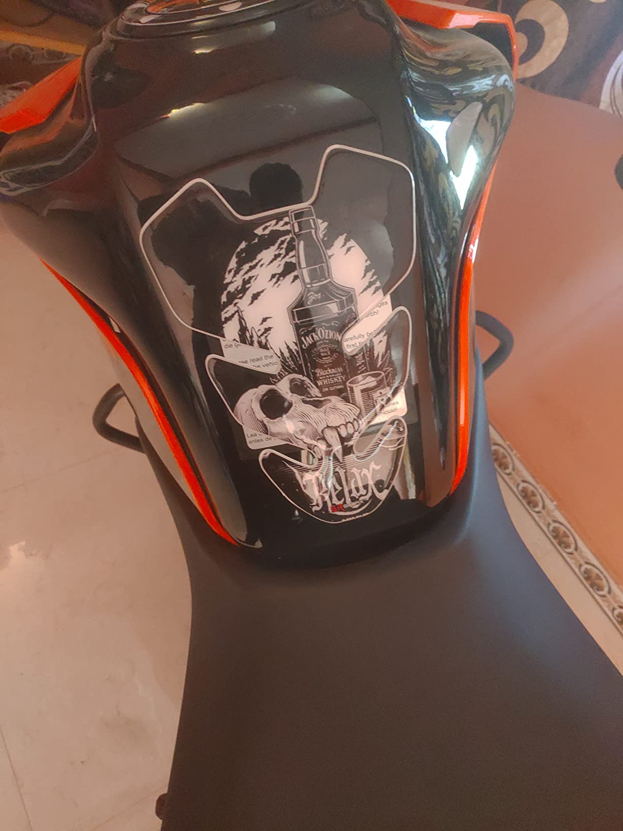 AutoMopix ® Reldx Universal Customize Decal Vinyl Bike Tank Pad Sticker ...