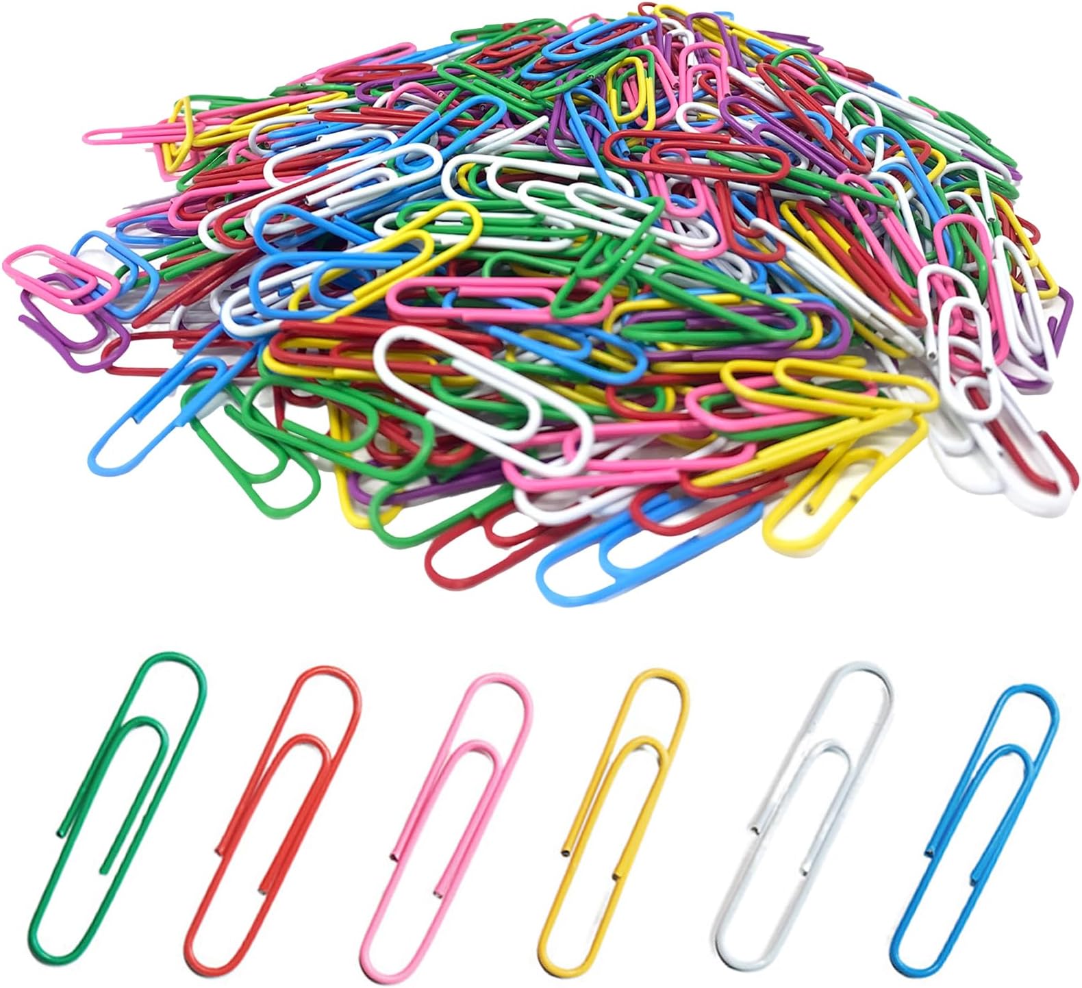 Just Stationery 9192 Assorted Hanging Box Paper Clips, 120 clips ...