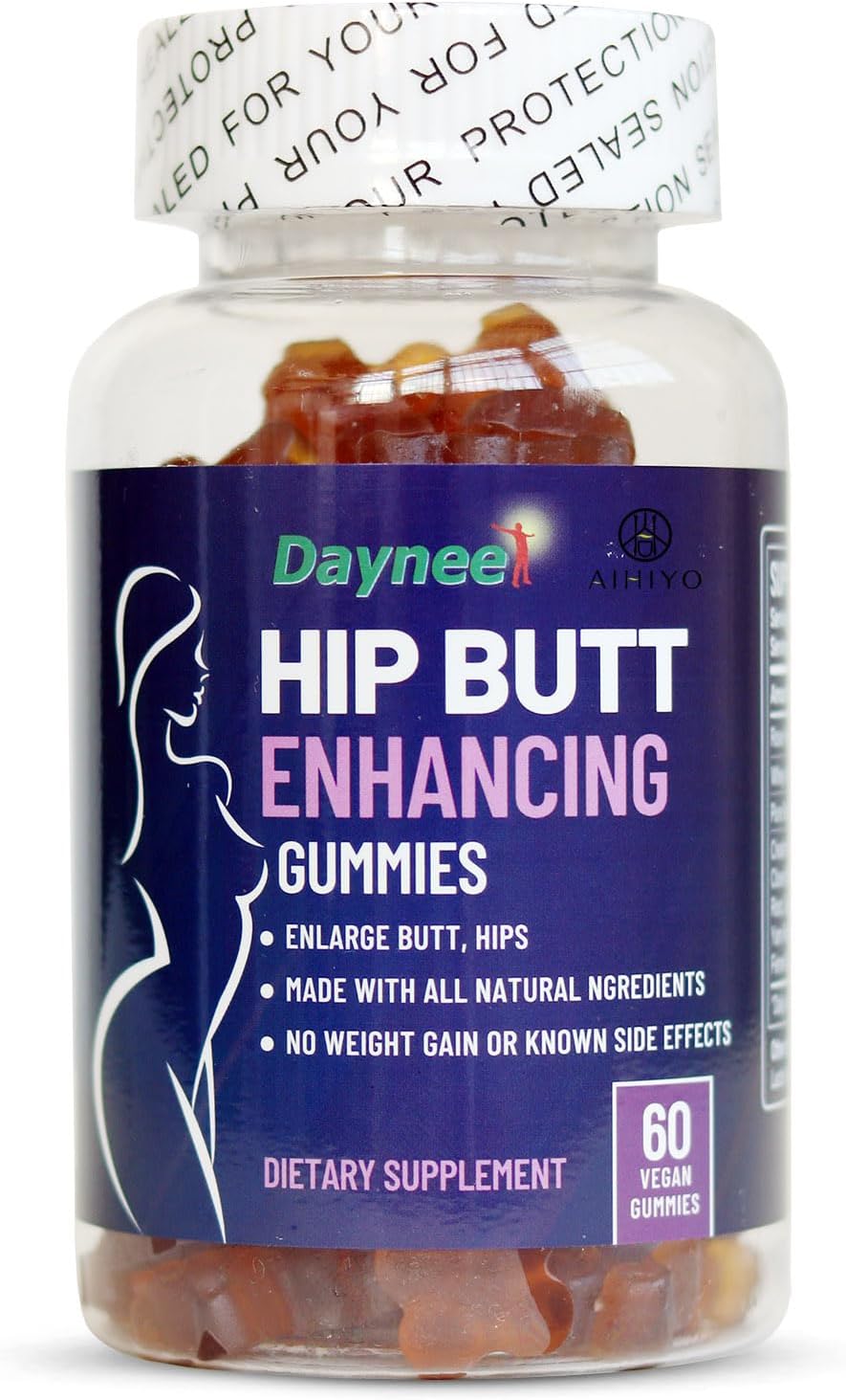 Amazon.com: AIHIYO Hip Butt Enhancing Gummies, Mention Buttocks Gummy ...