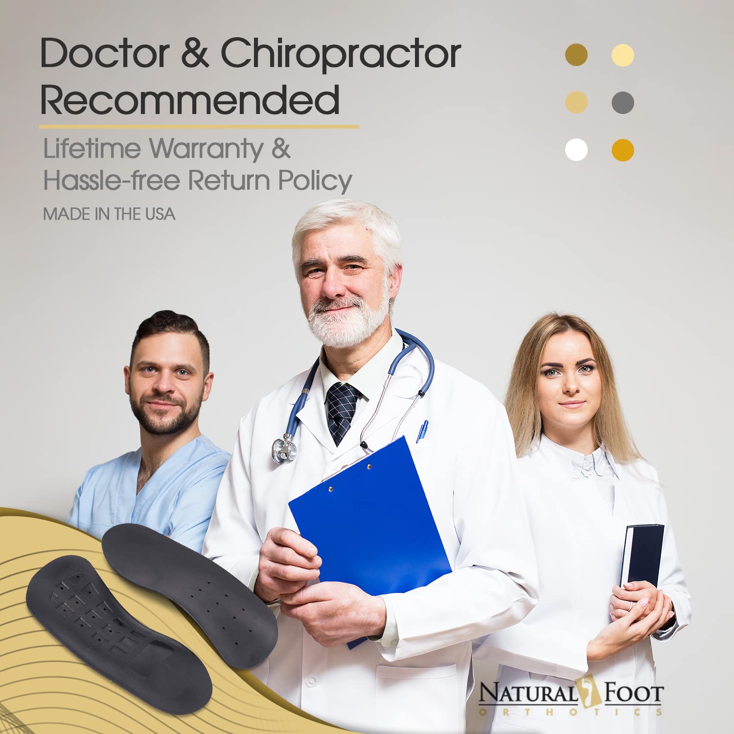 Natural Foot Orthotics Slim Stabilizer, for Low to Flat Arches ...