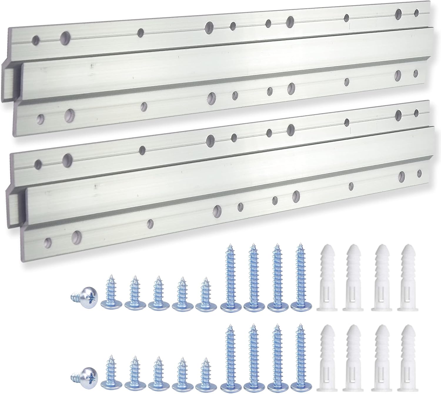 DaTools Z-Hanger Picture Hanging Kit 12 Inch - 2 Pairs - Z Bar Clips ...