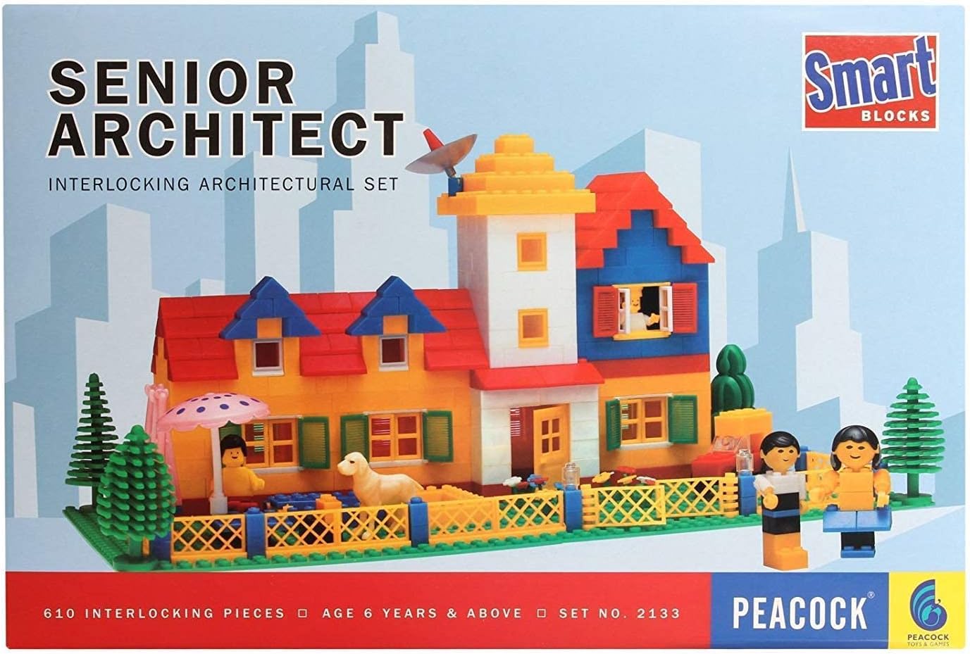 Buy KAMPANWALA TOYS Architect Block Set with 345 Pieces of Interlocking ...