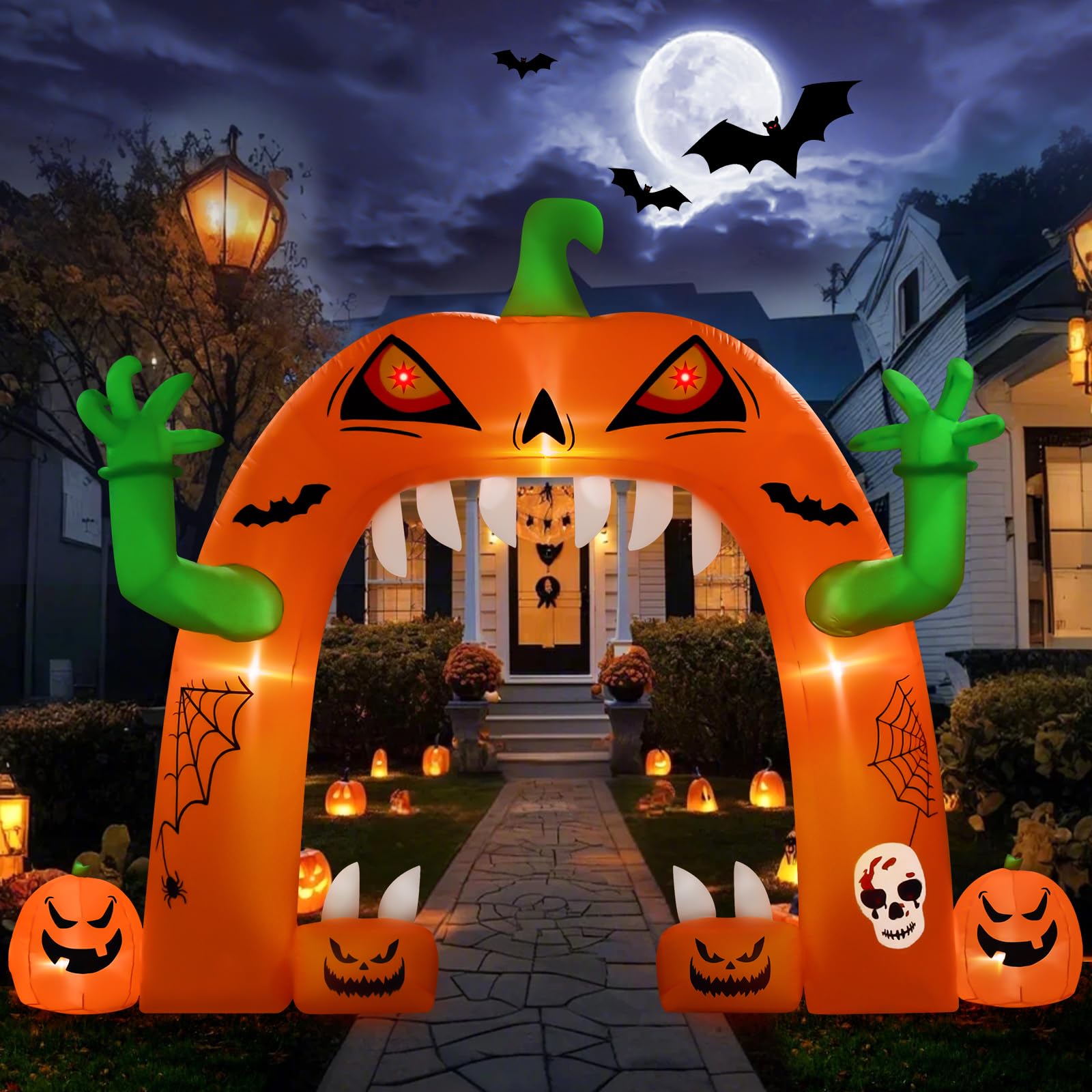 Amazon.com: 12FT Halloween Inflatables Outdoor Yard Decorations, Spooky ...