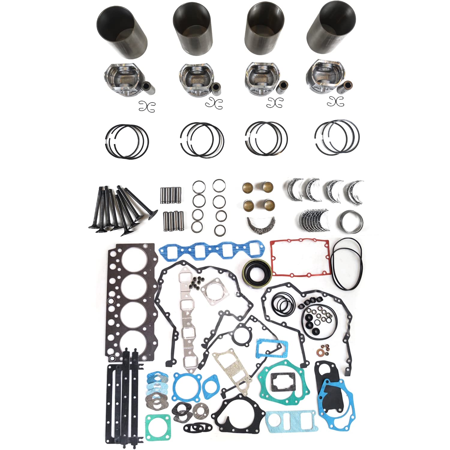 Amazon.com: SPAKYGIE B3.3 B3.3T Overhaul Rebuild Kit fits for Cummins ...
