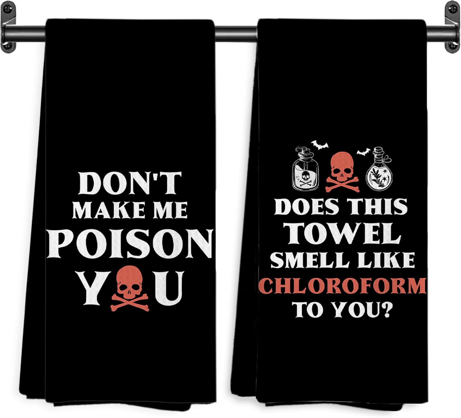 Amazon.com: WARDOS Funny Kitchen Towels, Don’t Make Me Poison You Funny ...