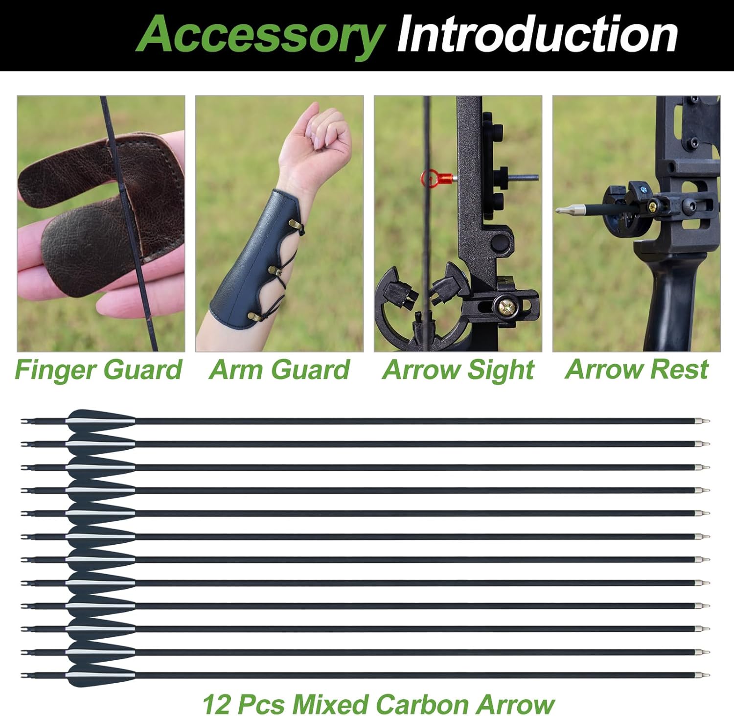 Archery Bows for Adults, Takedown Aluminum Alloy Riser Bow and Arrow ...