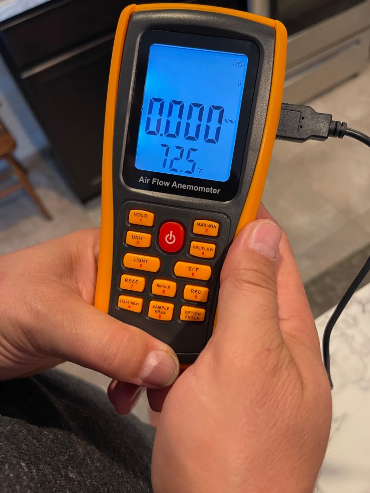 $25/mo - Finance Bonvoisin Hotwire Anemometer Handheld CFM/CMM Air Flow ...