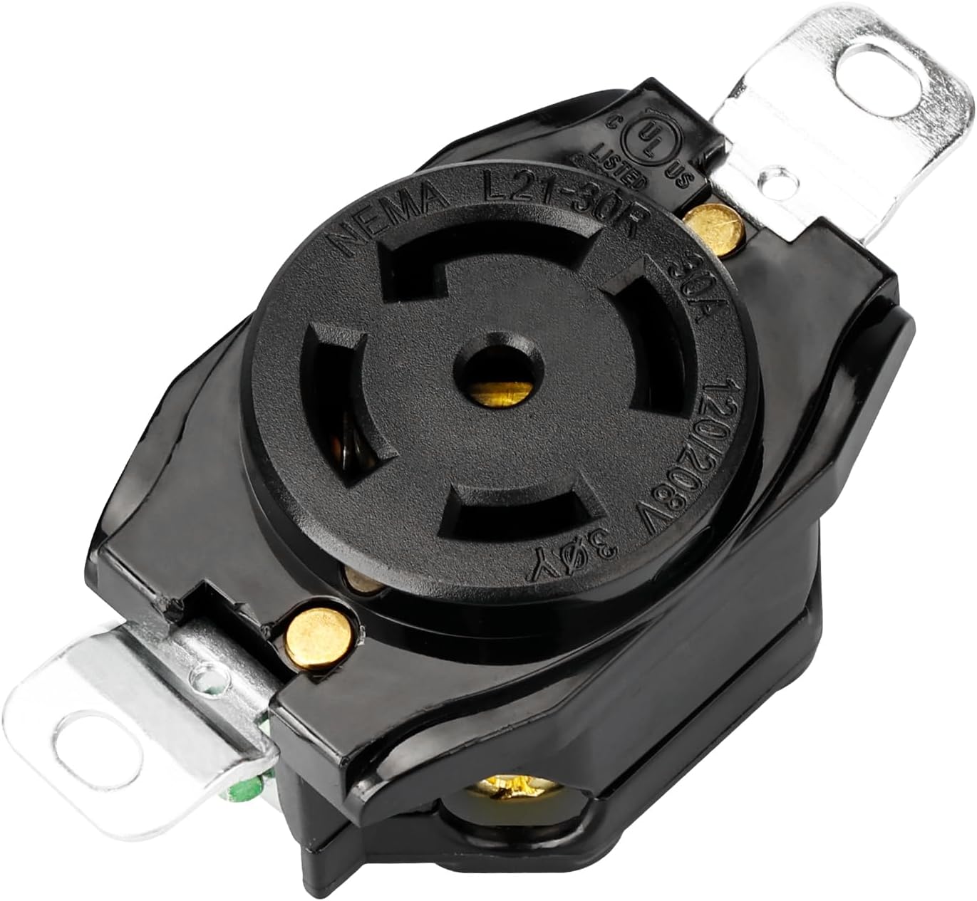 Hubbell T28436-30 Amp 480V NEMA L16-30 3 Phase Twist Lock Receptacle ...